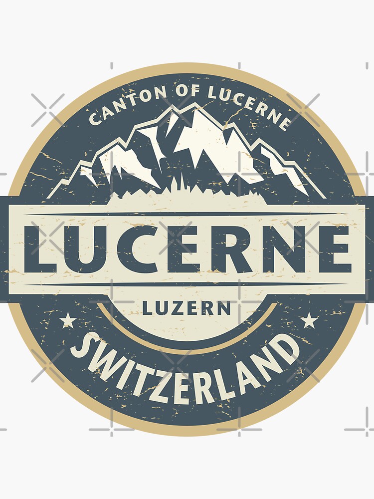 "Lucerne, Switzerland" Sticker for Sale by studio838 | Redbubble
