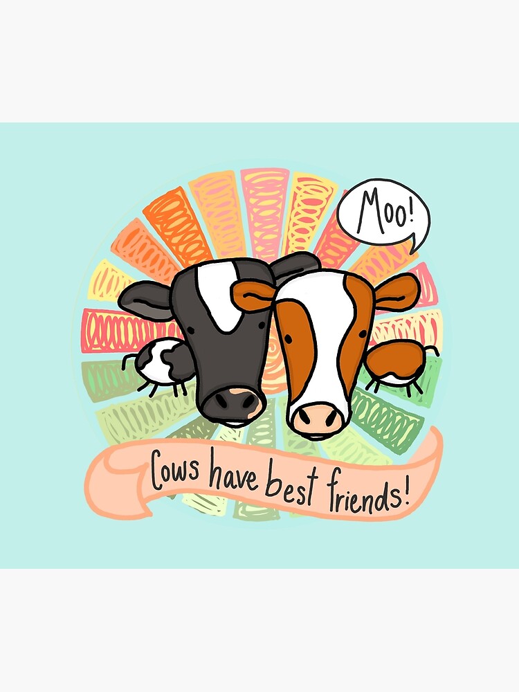 "cow best friends" Poster for Sale by isabelladaley | Redbubble