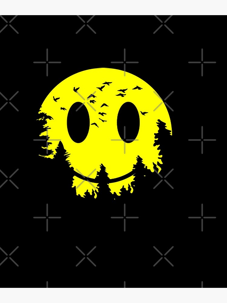 "Smiley Face forest" Poster for Sale by jama777 | Redbubble