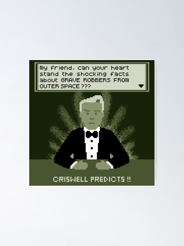 "Criswell Predicts" Poster for Sale by JeremyAllison | Redbubble