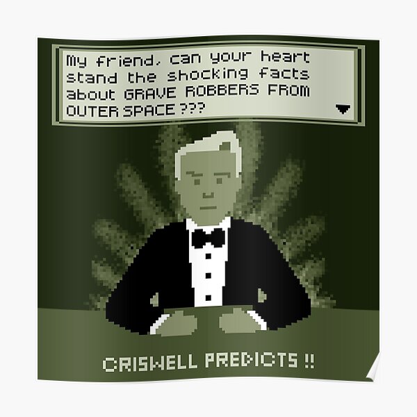 "Criswell Predicts" Poster for Sale by JeremyAllison | Redbubble