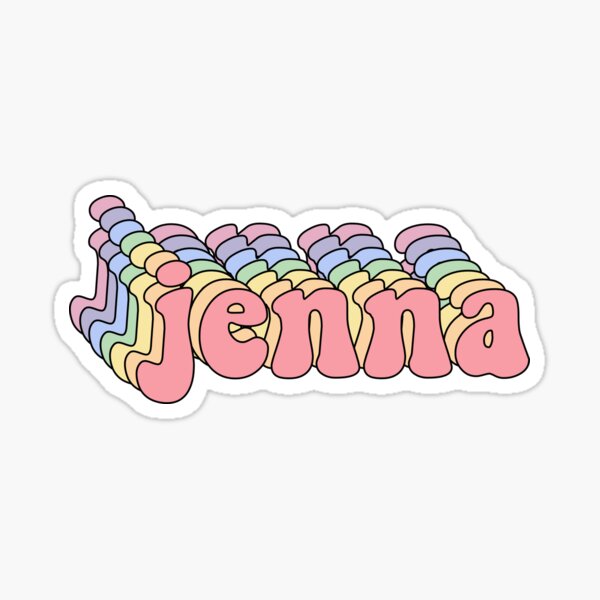 Jenna Name Label Stickers for Sale | Redbubble