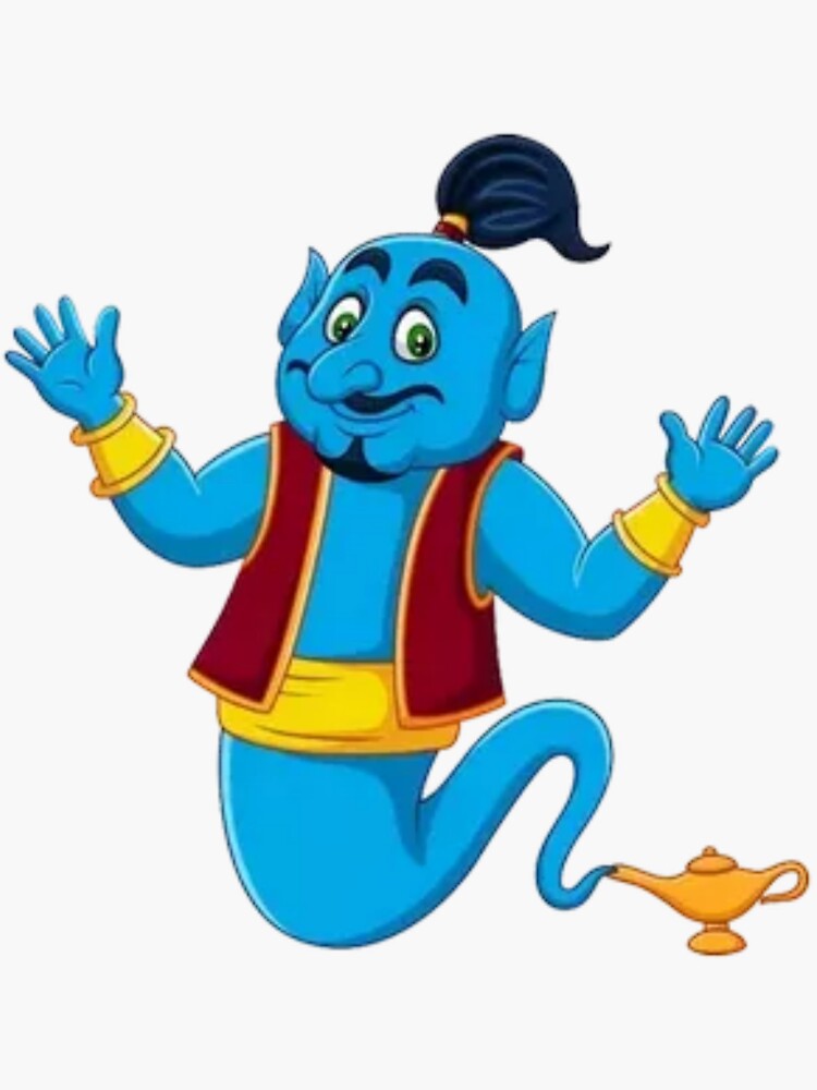 "Cartoon design Jinny for all" Sticker by VihaBoutique | Redbubble