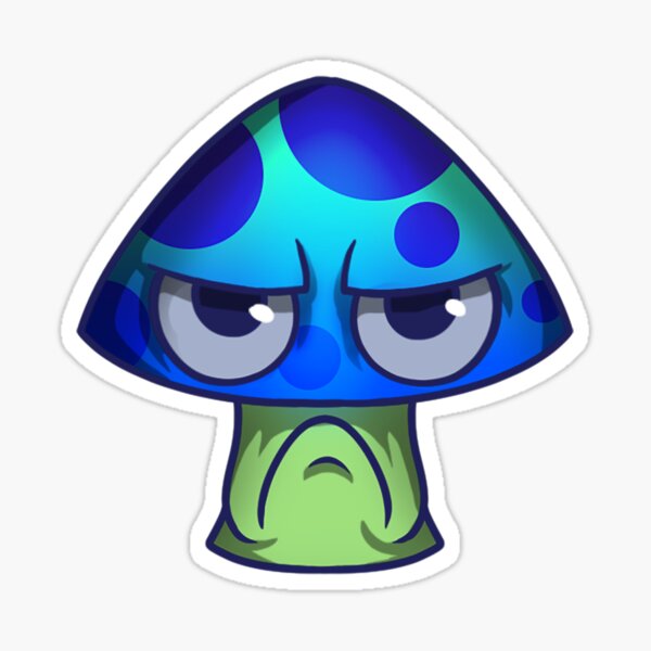"Grumpy Mushroom" Sticker for Sale by Hairfoot | Redbubble