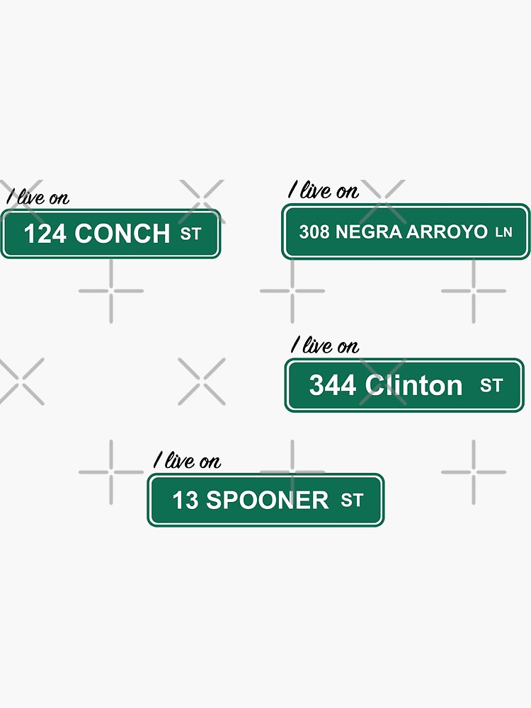 "Street sign sticker pack" Sticker by -MAOU | Redbubble