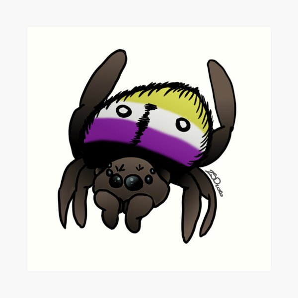 "Peacock Spider Pride non binary " Art Print for Sale by Farsketched ...