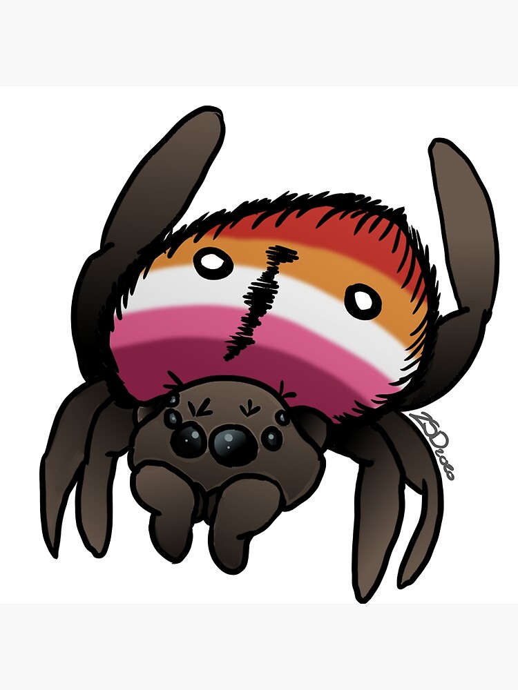 "Peacock Spider Pride lesbian " Poster for Sale by Farsketched | Redbubble