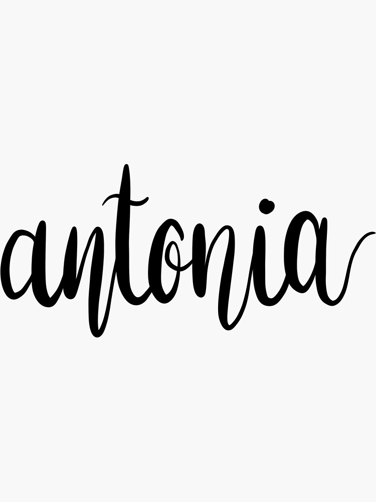 "Antonia" Sticker for Sale by Jasisart | Redbubble