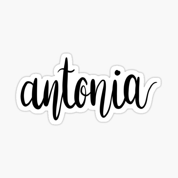 "Antonia" Sticker for Sale by Jasisart | Redbubble