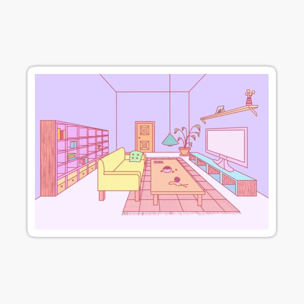 "aesthetic room" Sticker for Sale by Louiseanma | Redbubble