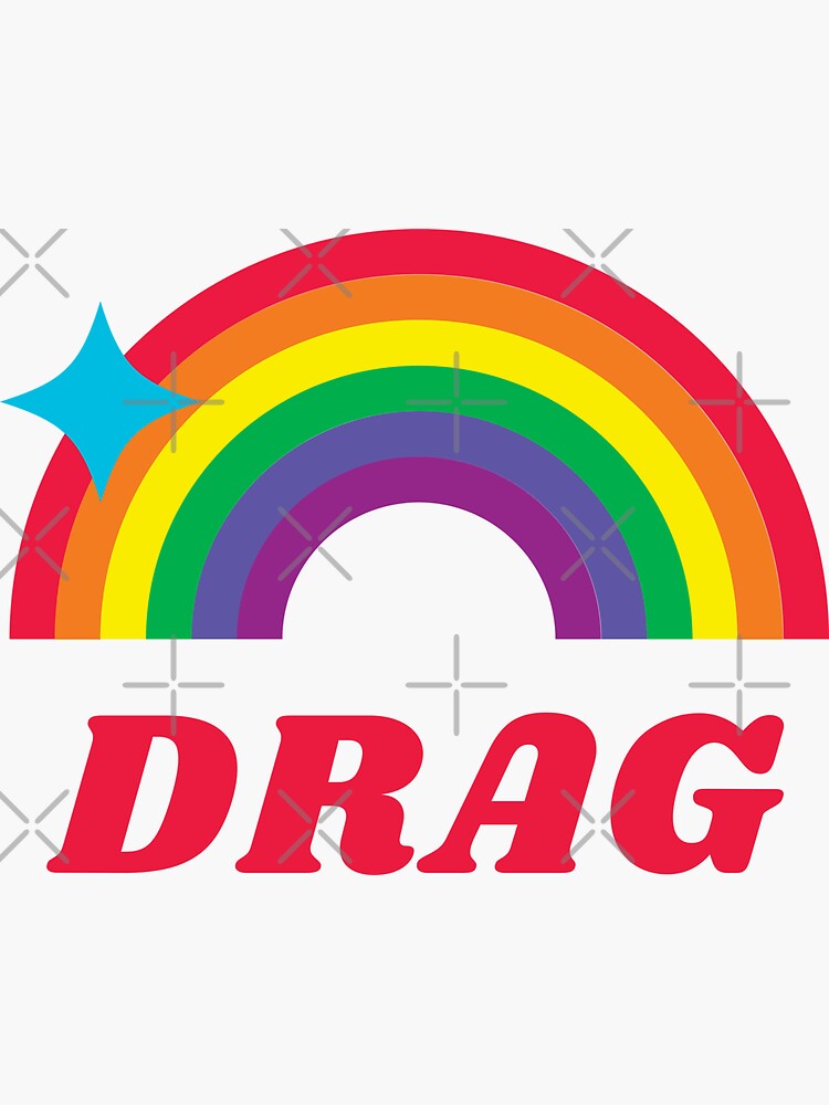 "Drag Queen pride Rainbow" Sticker by piastrelli | Redbubble