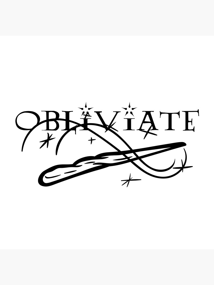 "Obliviate" Poster for Sale by CatMonkStudios | Redbubble