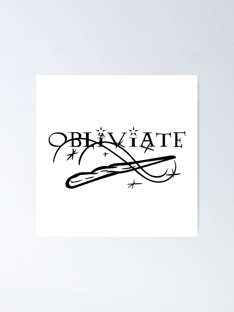 "Obliviate" Poster for Sale by CatMonkStudios | Redbubble