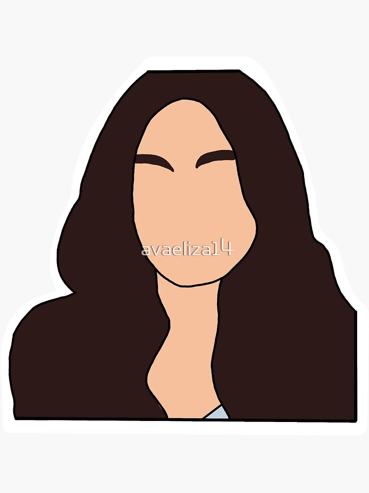 Pegatina «Addison Rae De Dibujos Animados» de avaeliza14 | Redbubble