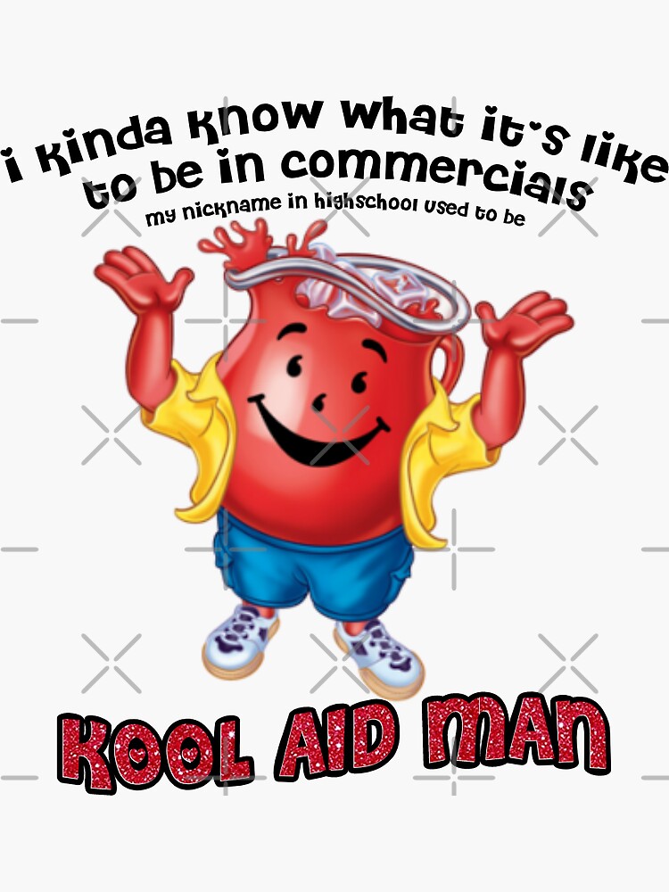 "kool aid man " Sticker by scissorsdesigns | Redbubble