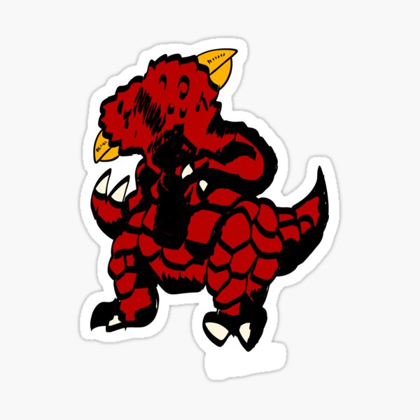 "Kaiju Pandon " Sticker for Sale by KingKaijuShop | Redbubble