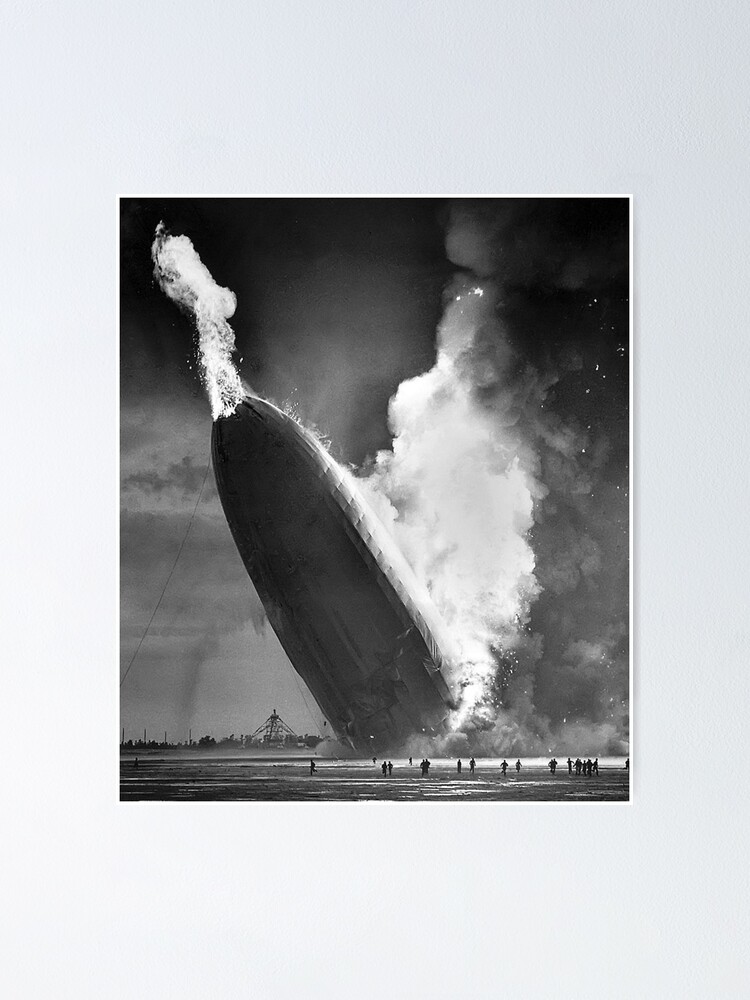 "Zeppelin Airship Hindenburg Disaster Circa 1937" Poster by ...