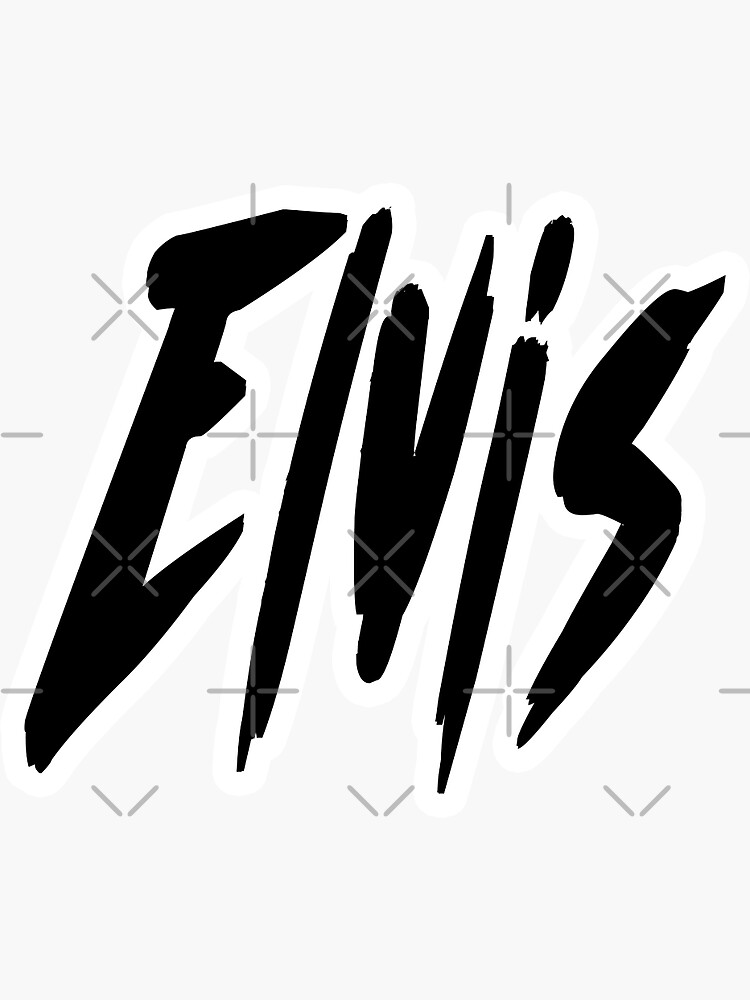 "Elvis Name" Sticker for Sale by MstafaElsheeKH | Redbubble