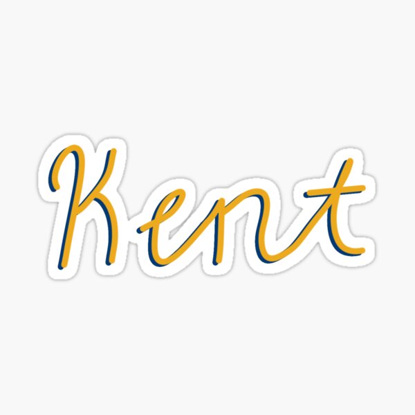 "Kent Script" Sticker for Sale by Jenncall | Redbubble