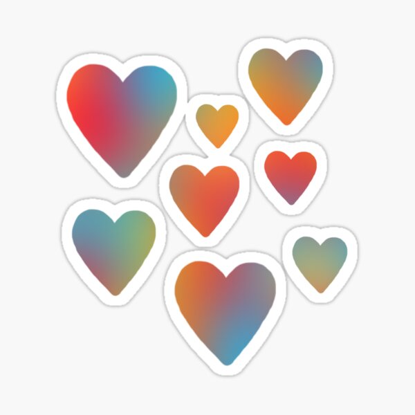 "Heart Sticker Pack" Sticker by sam-tea | Redbubble
