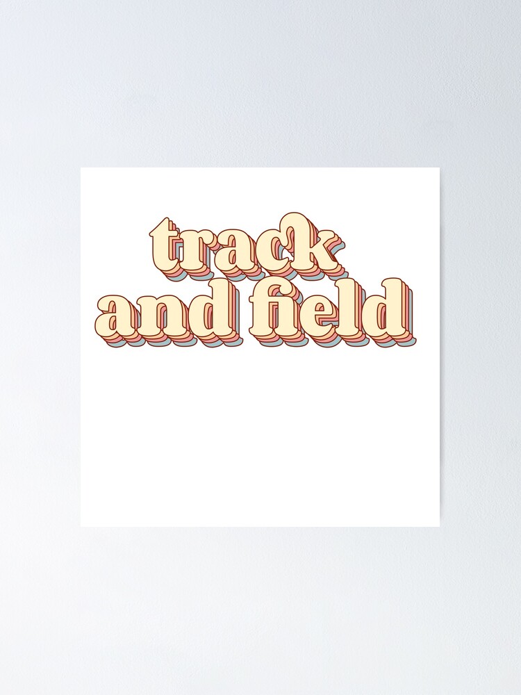 "Track and Field Word Art" Poster by Arexus | Redbubble