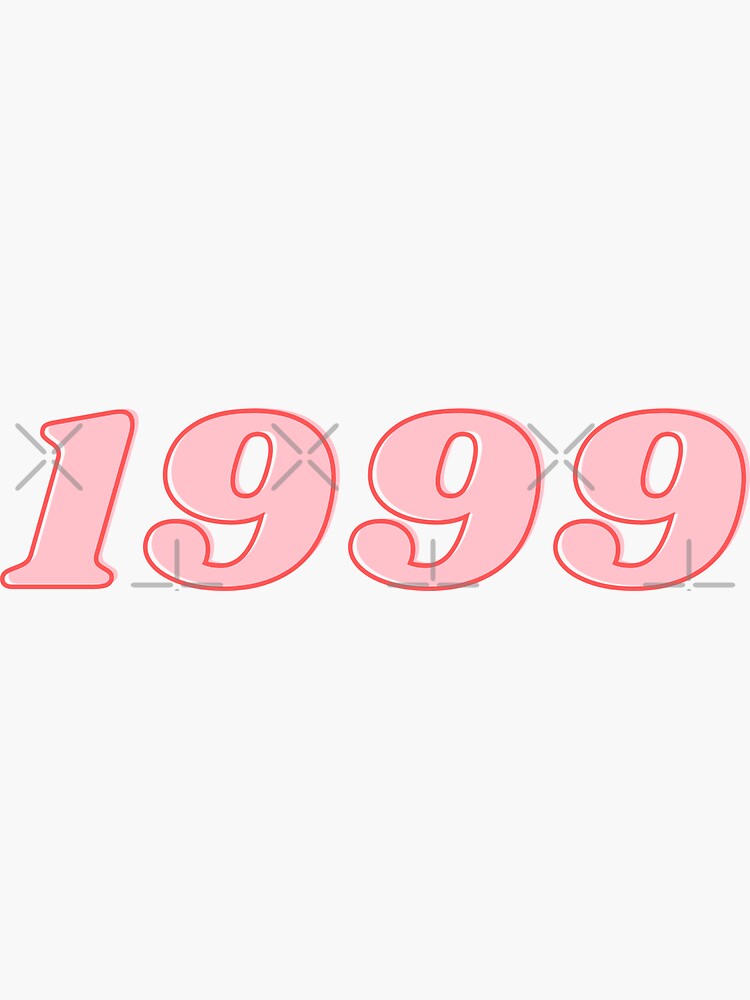 "1999" Sticker for Sale by polishalpaca | Redbubble