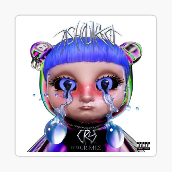 "Ashnikko Cry" Sticker for Sale by hamstercupboy | Redbubble