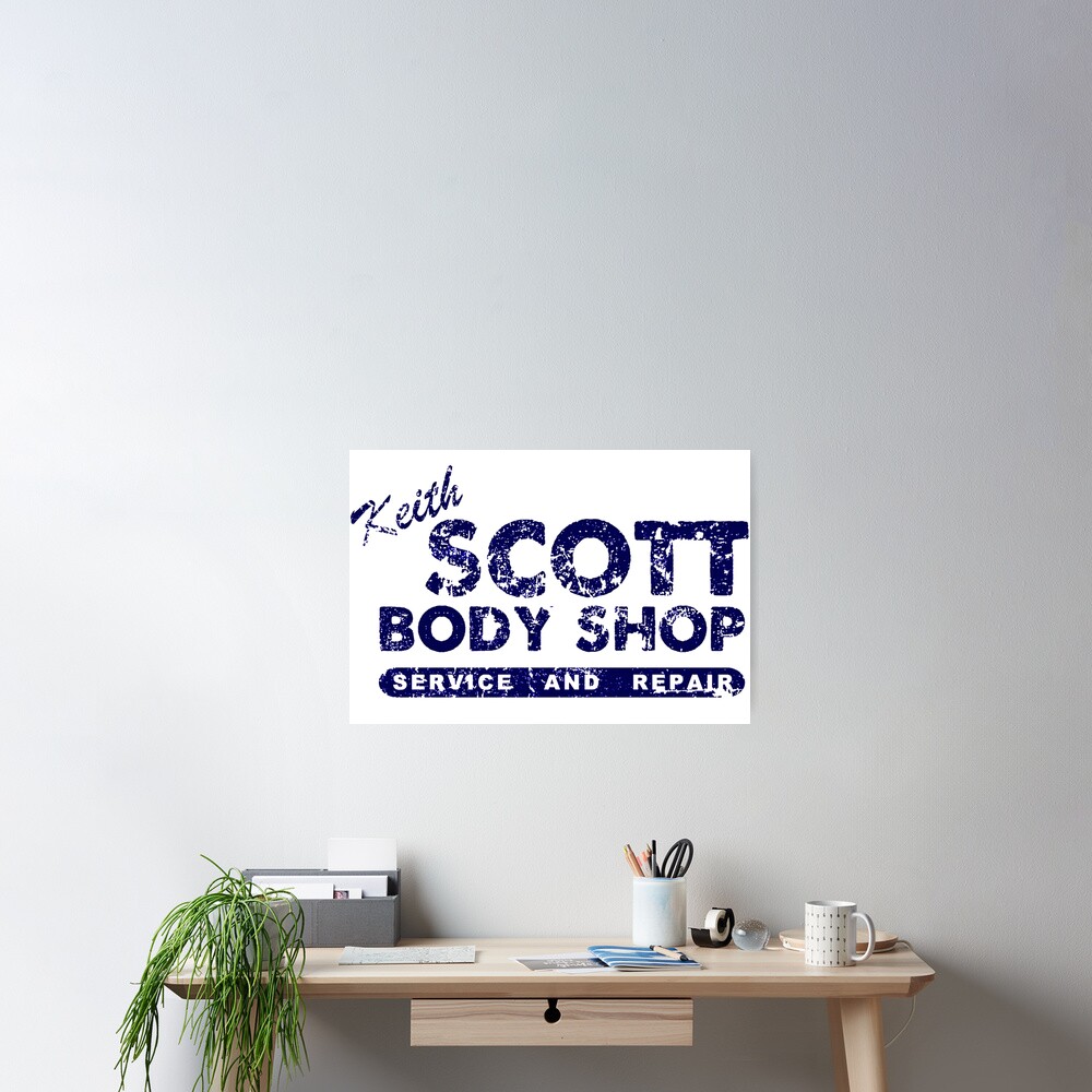 "one tree hill's keith scott body shop logo" Poster by ceceparekh ...