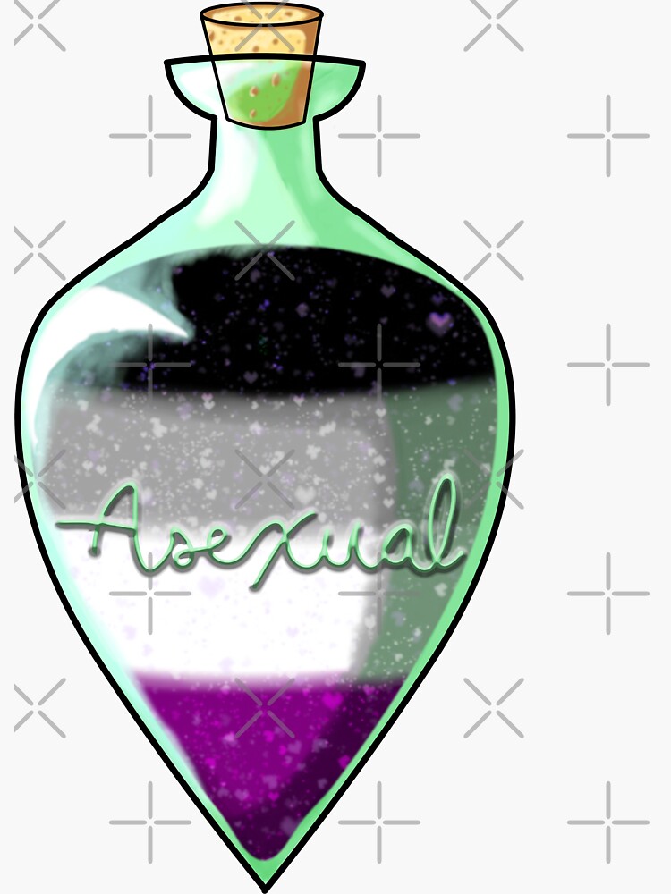 Pride Potions Asexual Sticker By Pureaciddreamer Redbubble