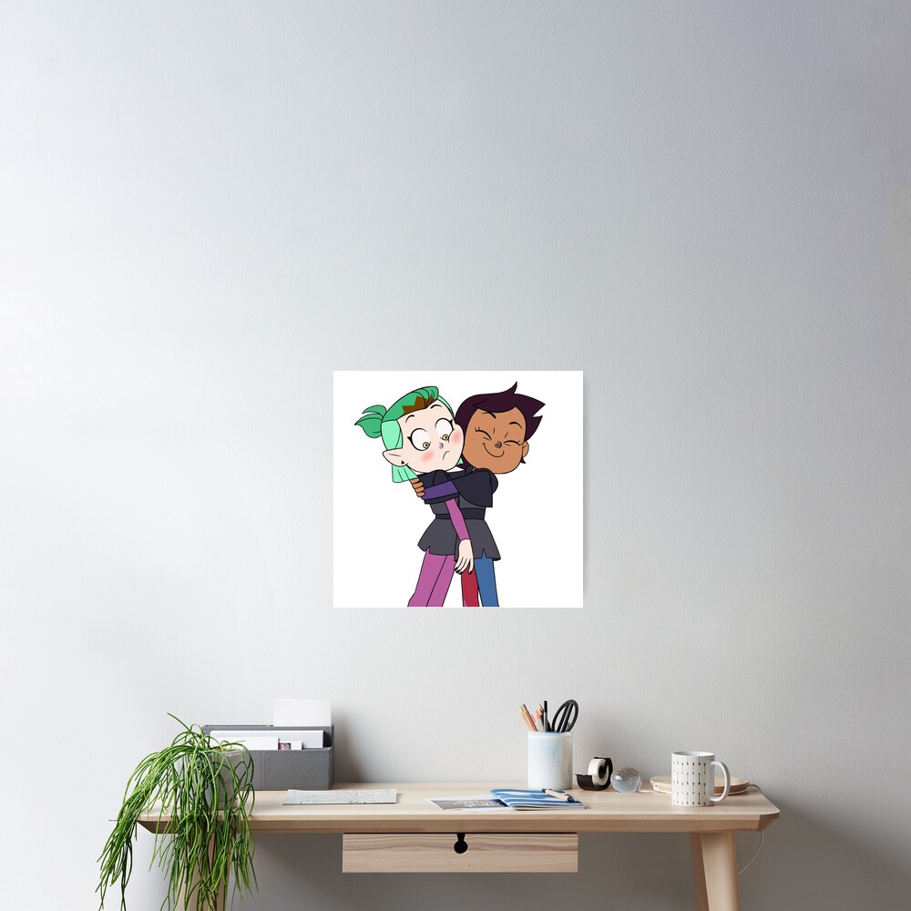"Luz & Amity Hug - Lumity" Poster for Sale by PaulMomotte | Redbubble
