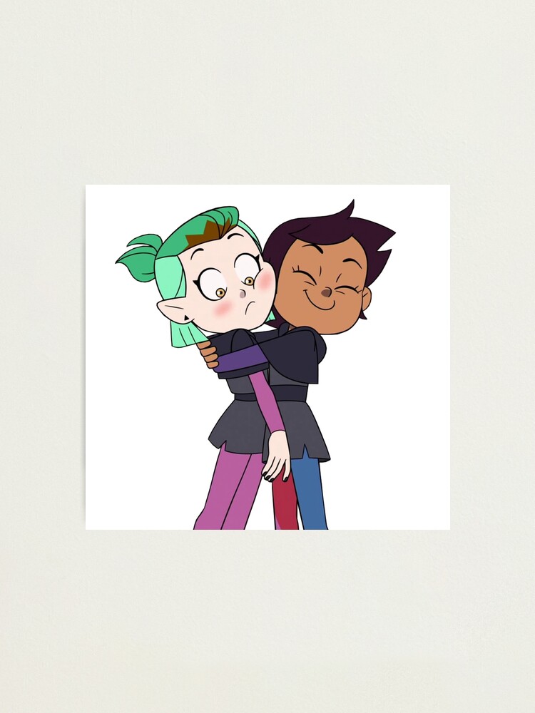 Luz And Amity Hug Lumity Photographic Print By Paulmomotte Redbubble