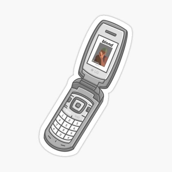 "Music Flip Phone" Sticker for Sale by baeareadesigns | Redbubble