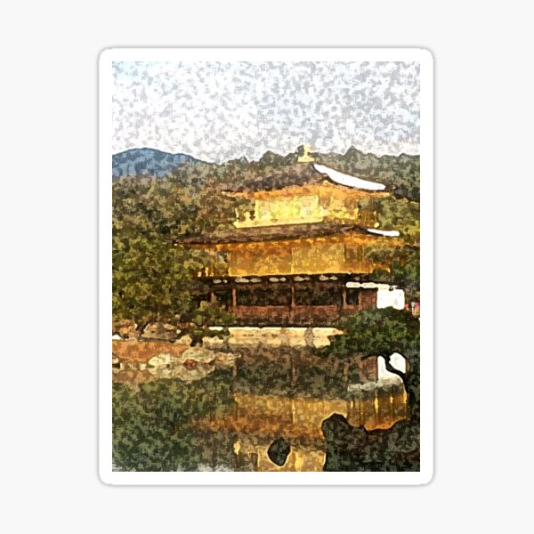 "Japan Golden Temple" Sticker for Sale by eevee135 | Redbubble