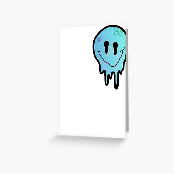 "flower drippy smiley face " Greeting Card for Sale by zarapatel ...