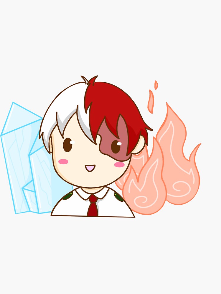 "Cute Todoroki" Sticker for Sale by matchamilkjam | Redbubble
