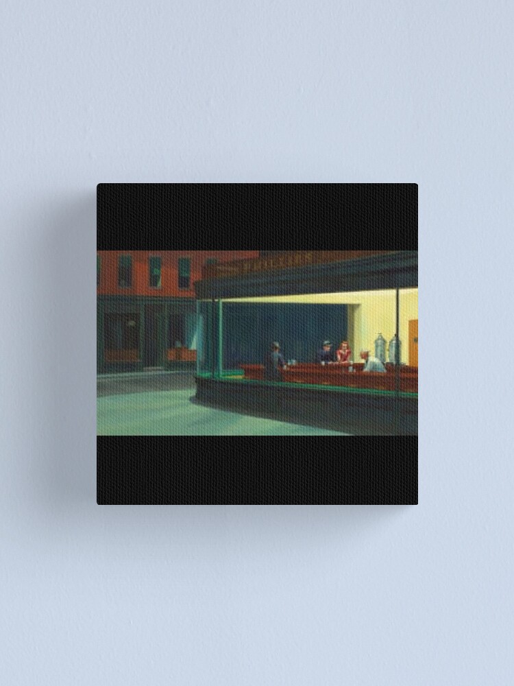 "Edward hopper nighthawks face mask covering- american art icon 20th ...
