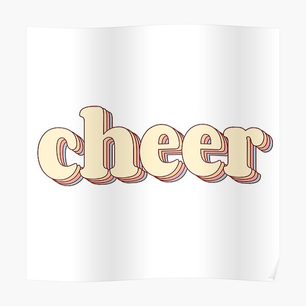 "Cheer Word Art" Poster for Sale by Arexus | Redbubble