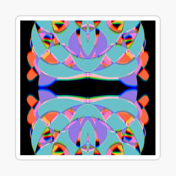 "Flashy, blurry and vibrant V3" Sticker by AndiPi | Redbubble
