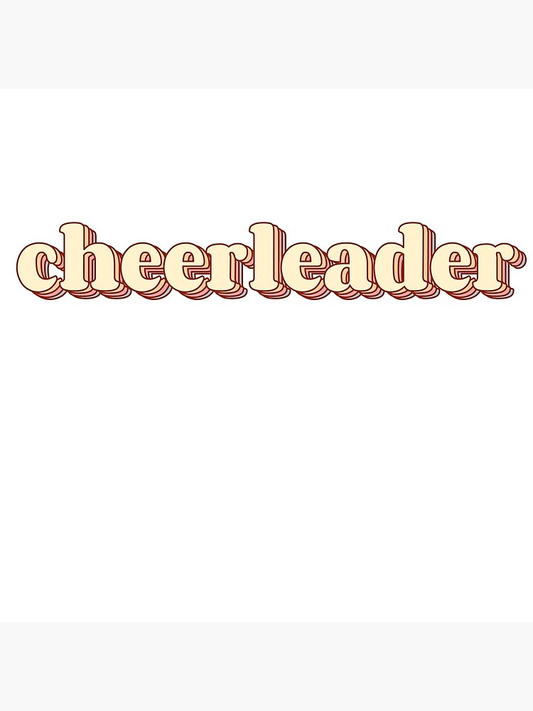 "Cheerleader Word Art" Poster for Sale by Arexus | Redbubble