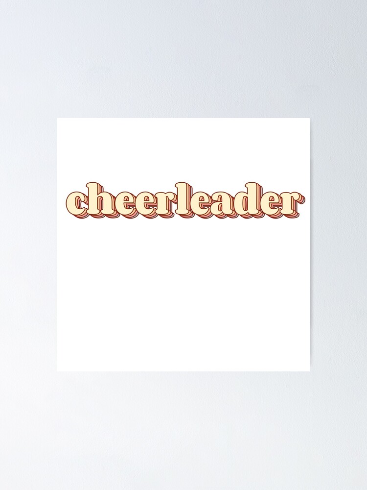 "Cheerleader Word Art" Poster for Sale by Arexus | Redbubble