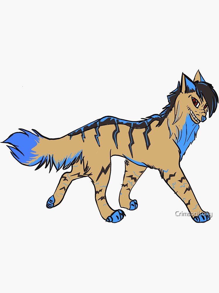 "Wolf fursona" Sticker by CrimsonIrony | Redbubble