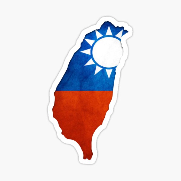 "Taiwan Flag" Sticker for Sale by Kaixiu-Art | Redbubble