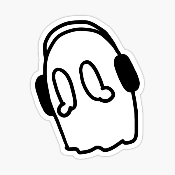 "napstablook" Sticker for Sale by Spectrum-art | Redbubble