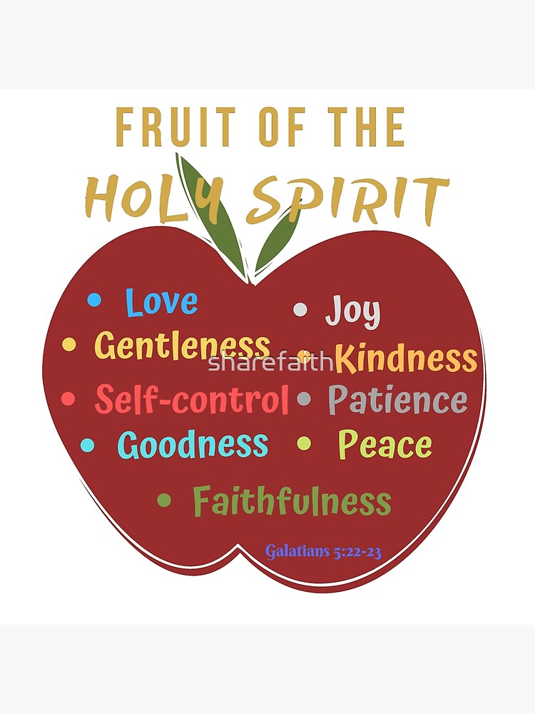 Fruit Of The Holy Spirit Apple Premium Matte Vertical Poster Designed ...