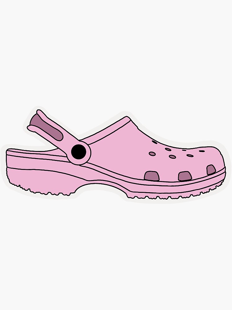 "Pink croc" Sticker by 2KMVdesigns | Redbubble
