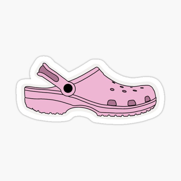 "Pink croc" Sticker by 2KMVdesigns | Redbubble