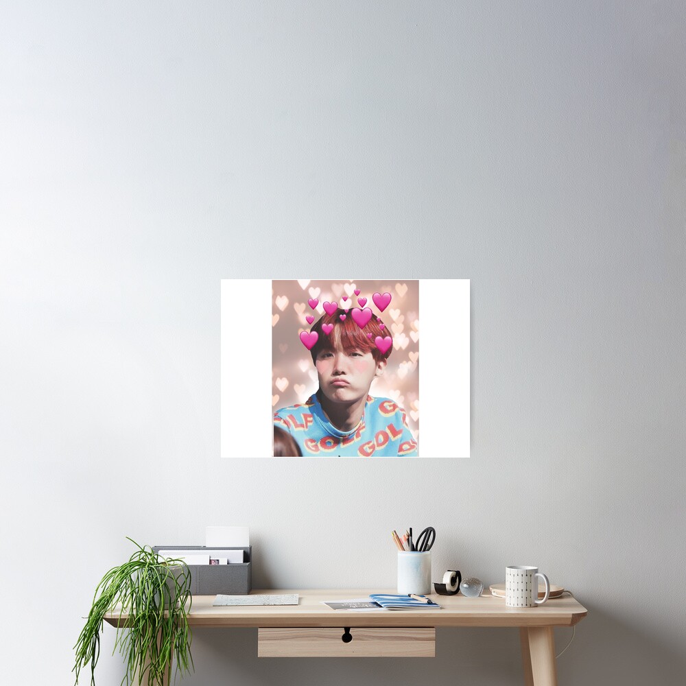 Póster «BTS J-hope y diseño de corazón» de VisionsY | Redbubble