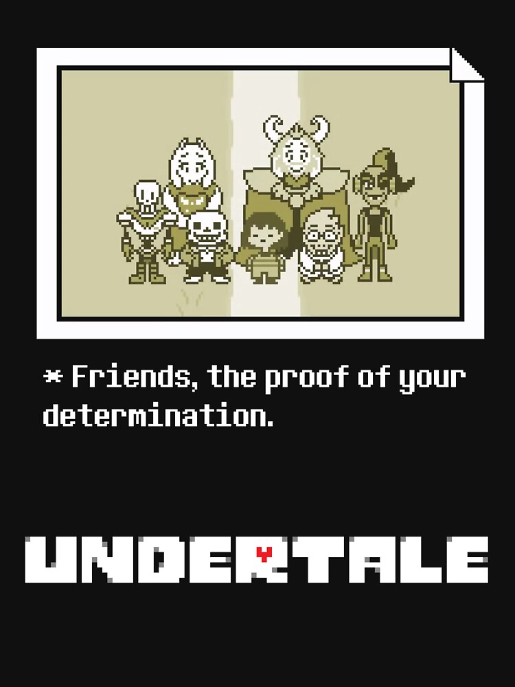 "Undertale characters" T-shirt for Sale by Javichakalote | Redbubble ...