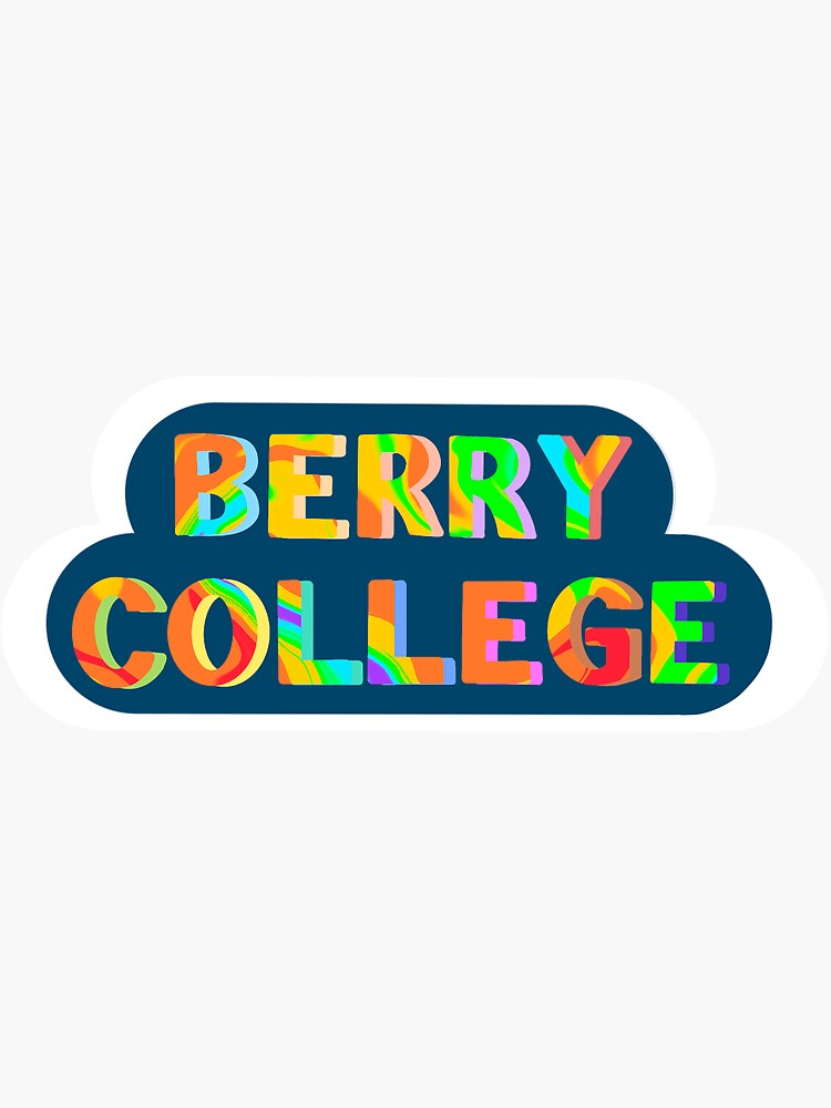 "Berry College" Sticker for Sale by faithypotamus | Redbubble