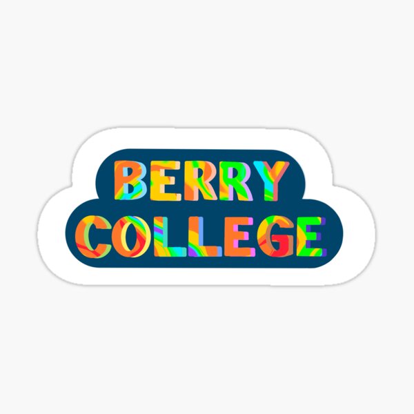 "Berry College" Sticker for Sale by faithypotamus | Redbubble